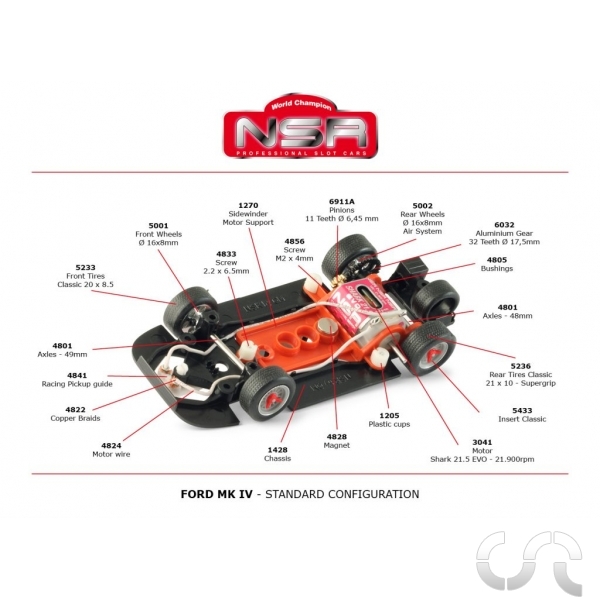 Ford MK IV "Martini Racing" Yellow Livery N°11 - NSR - CasaSlotRacing