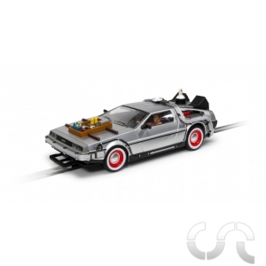 DeLorean "Back To The Future 3 Time Machine" - SCALEXTRIC - CasaSlotRacing
